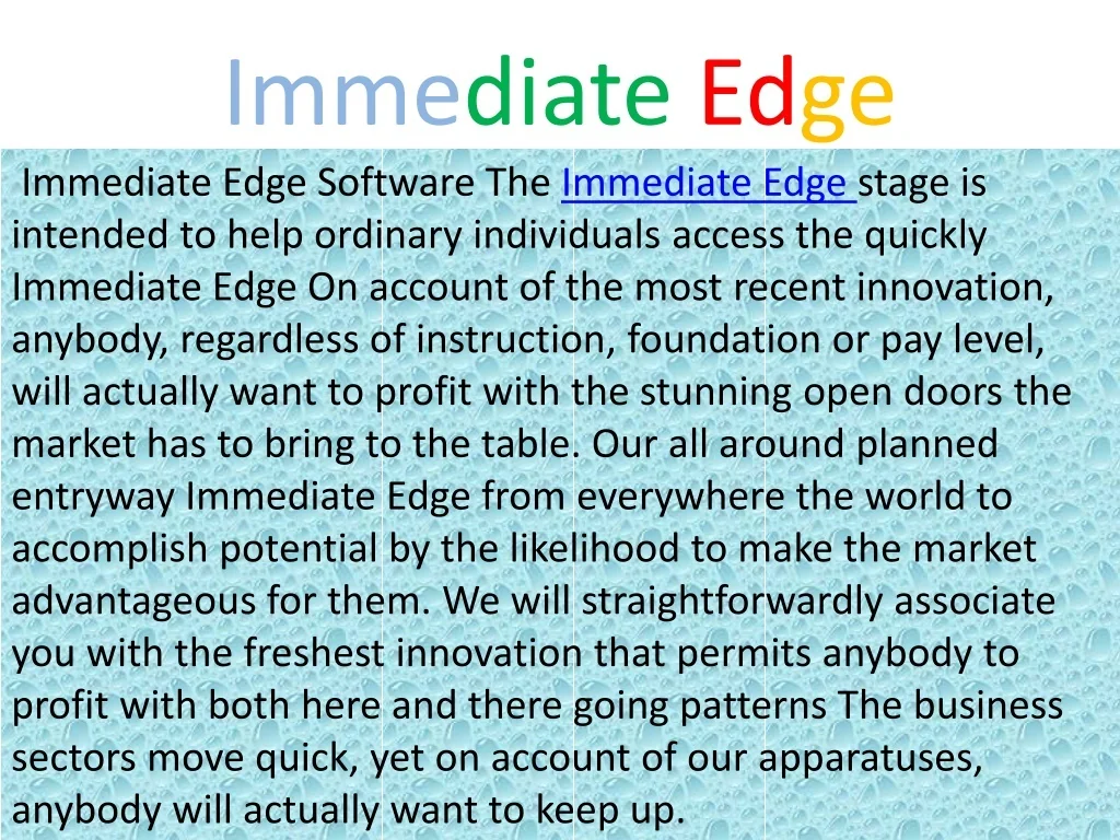 PPT - Immediate Edge Review Highlights PowerPoint Presentation, free ...