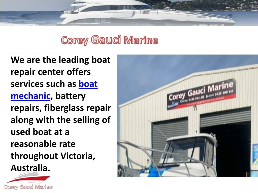 PPT - Best Boat Mechanic in Victoria - Corey Gauci Marine PowerPoint ...
