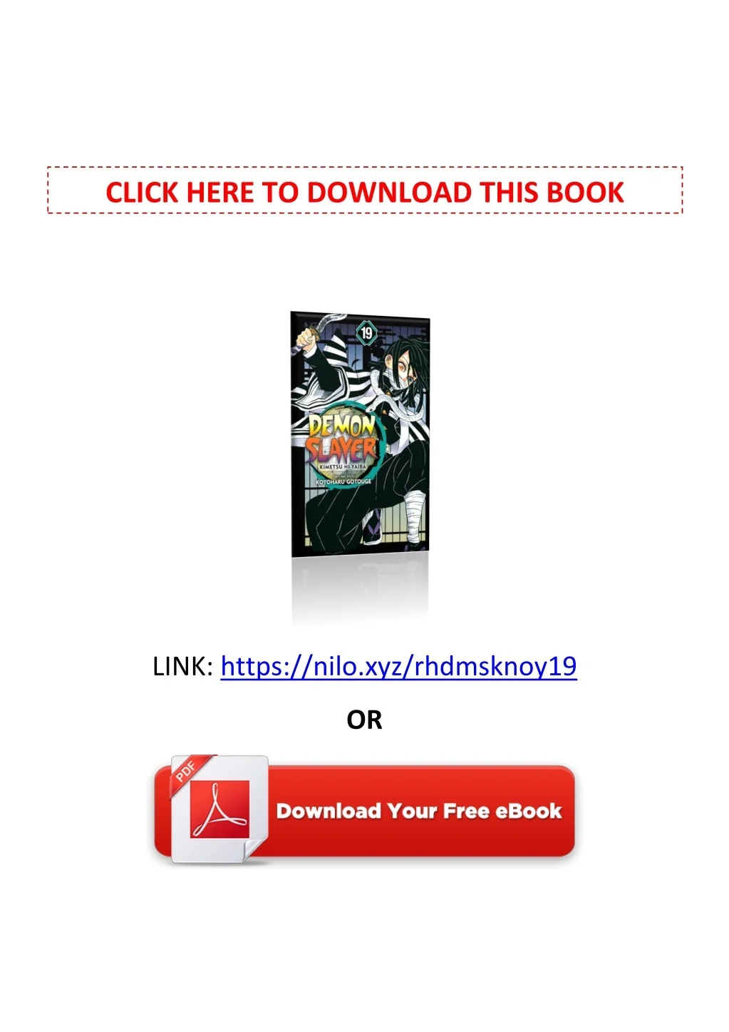 PPT - [PDF] Free Download Demon Slayer: Kimetsu no Yaiba, Vol. 19 By ...