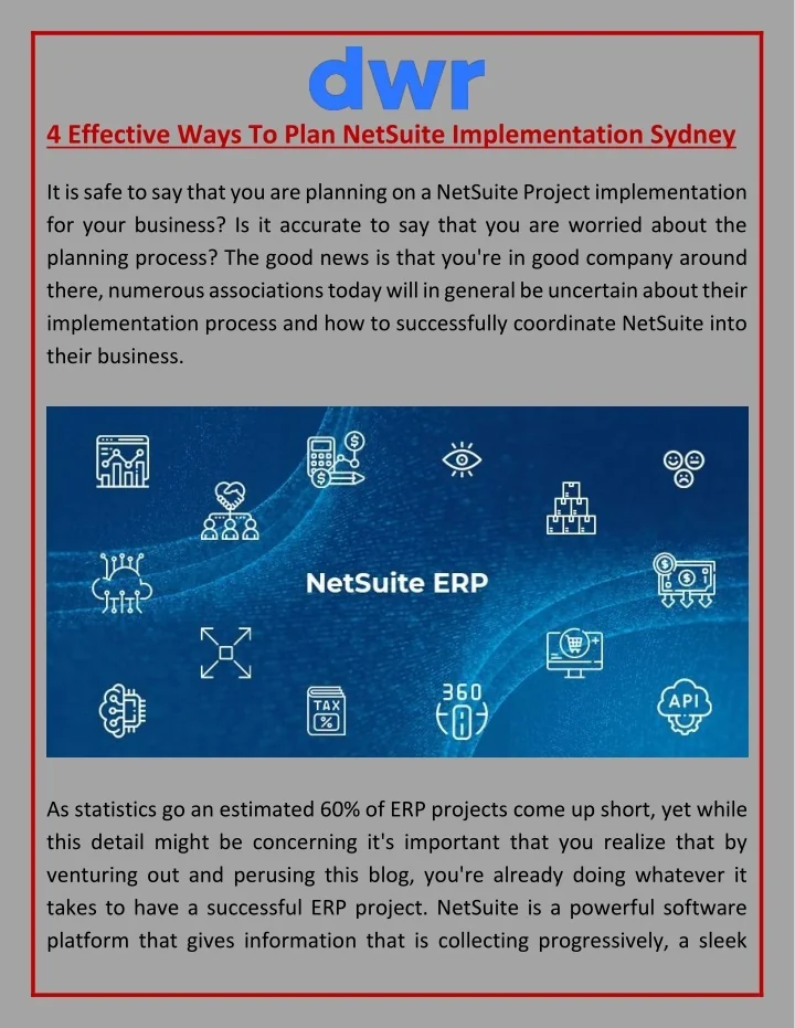 PPT - 4 Effective Ways To Plan NetSuite Implementation Sydney ...