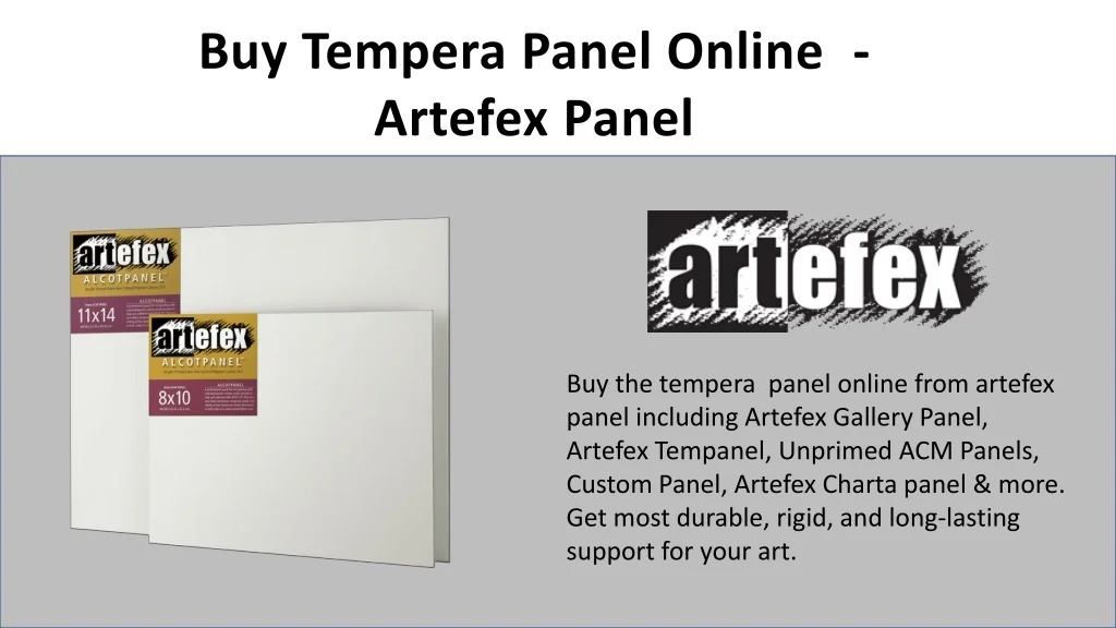 PPT - Buy Tempera Panel Online - Artefex Panel PowerPoint Presentation ...