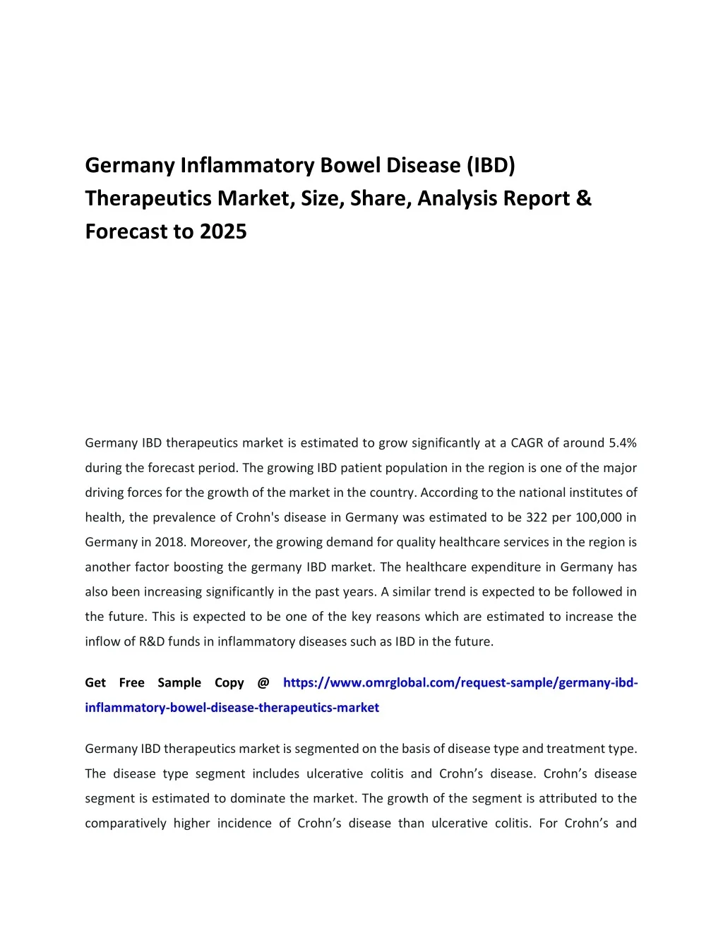 PPT - Germany_Inflammatory_Bowel_Disease_IBD_Therapeutics_Market ...