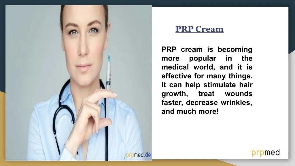 PPT - prp cream PowerPoint Presentation, free download - ID:10620278
