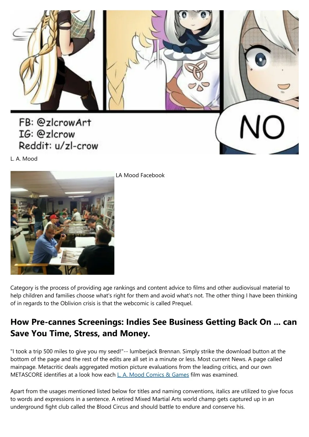 PPT - What's Holding Back the L. A. Mood Comics & Games Industry ...