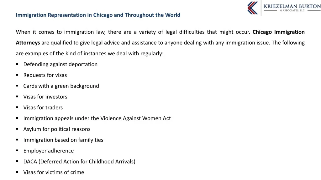 PPT - Chicago Immigration Lawyers PowerPoint Presentation, free ...