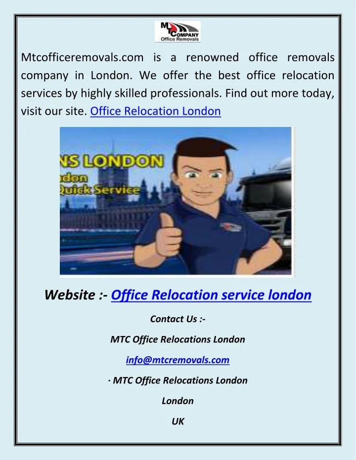PPT - Office Relocation London SDS PowerPoint Presentation, free ...