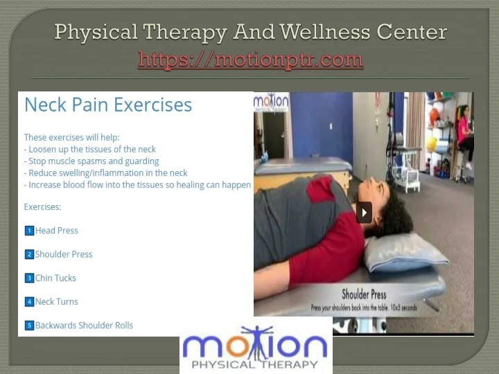 PPT - Physical Therapy And Wellness Center PowerPoint Presentation ...