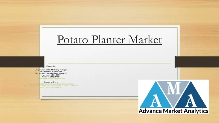 PPT - Potato Planter Market PowerPoint Presentation, free download - ID:10626467
