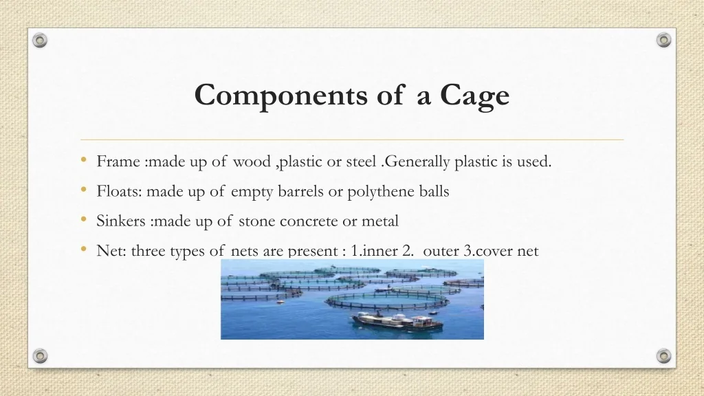 PPT - Advancements In Cage Culture PowerPoint Presentation, free ...