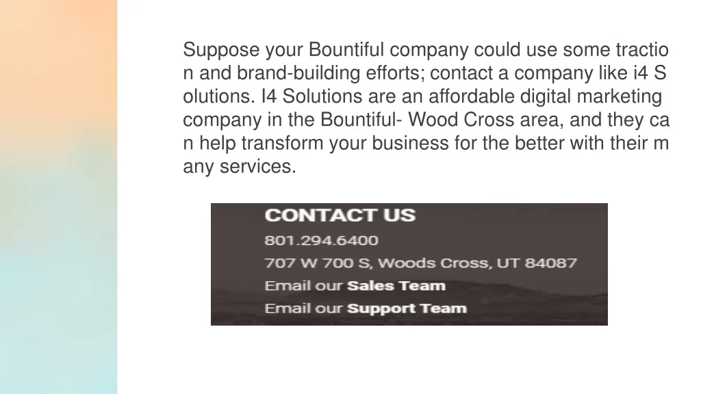 PPT - Why Your Bountiful Business Could Benefit From Digital Marketing ...