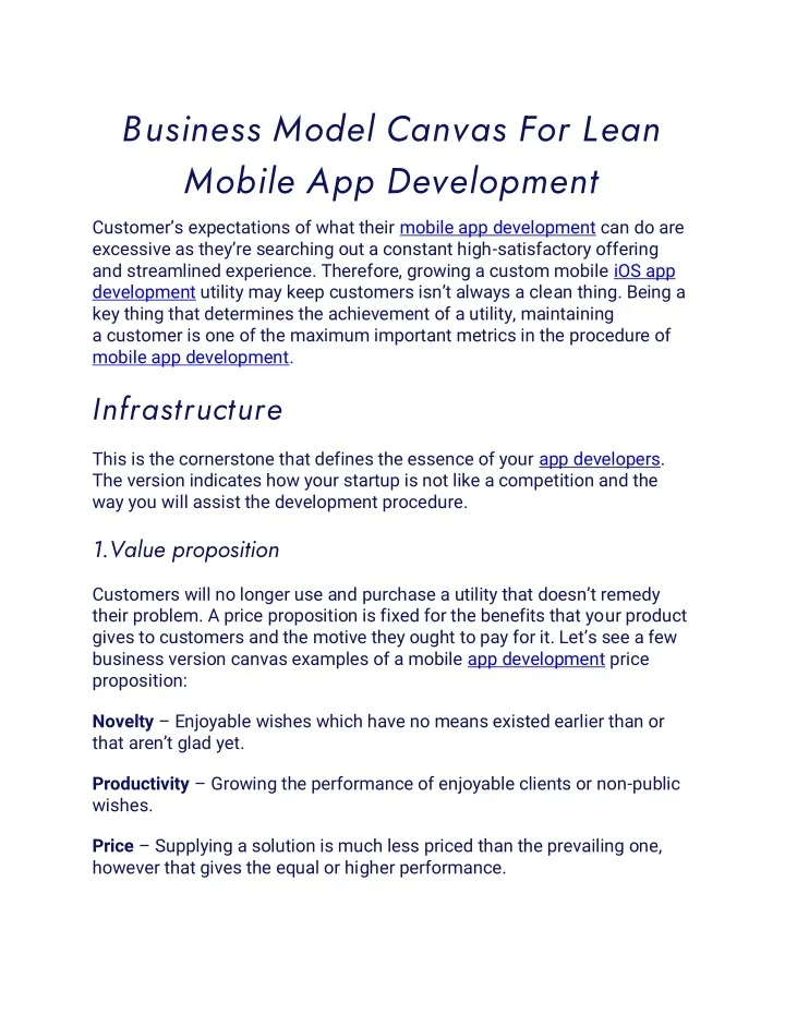 PPT - Business Model Canvas For Lean Mobile App Development PowerPoint ...