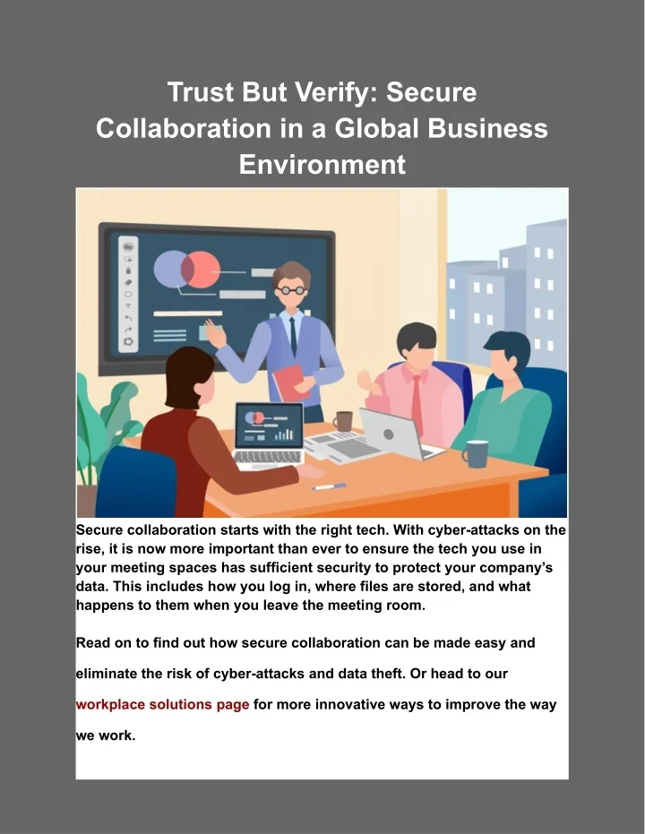 PPT - Trust But Verify_ Secure Collaboration in a Global Business ...