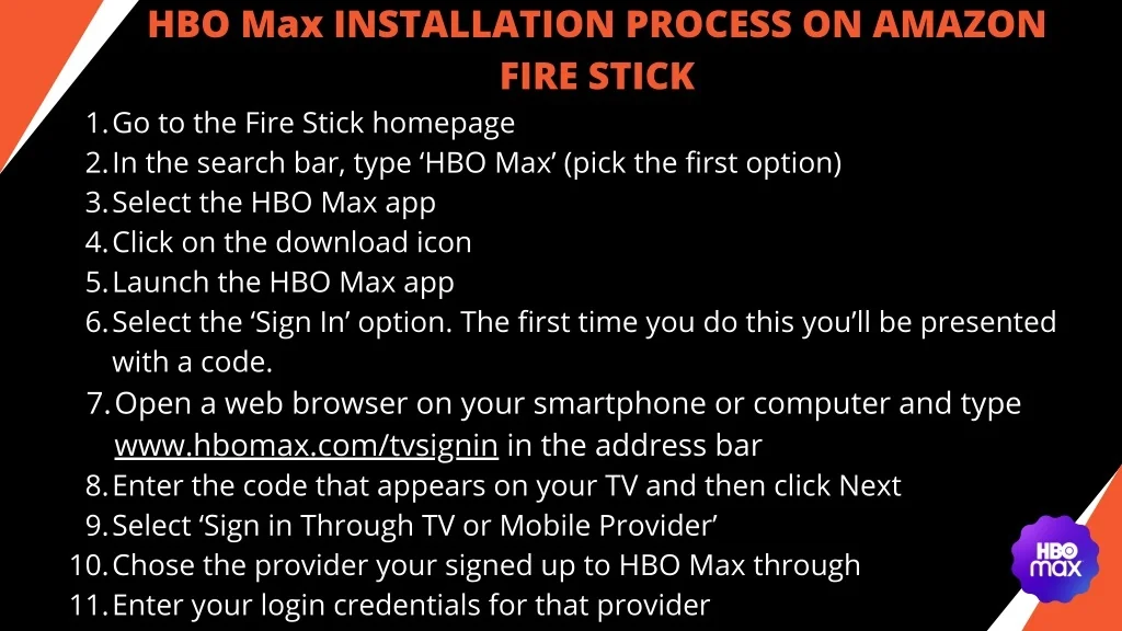 PPT - HBO Max TV sign in process full step by step from hbomax.com ...