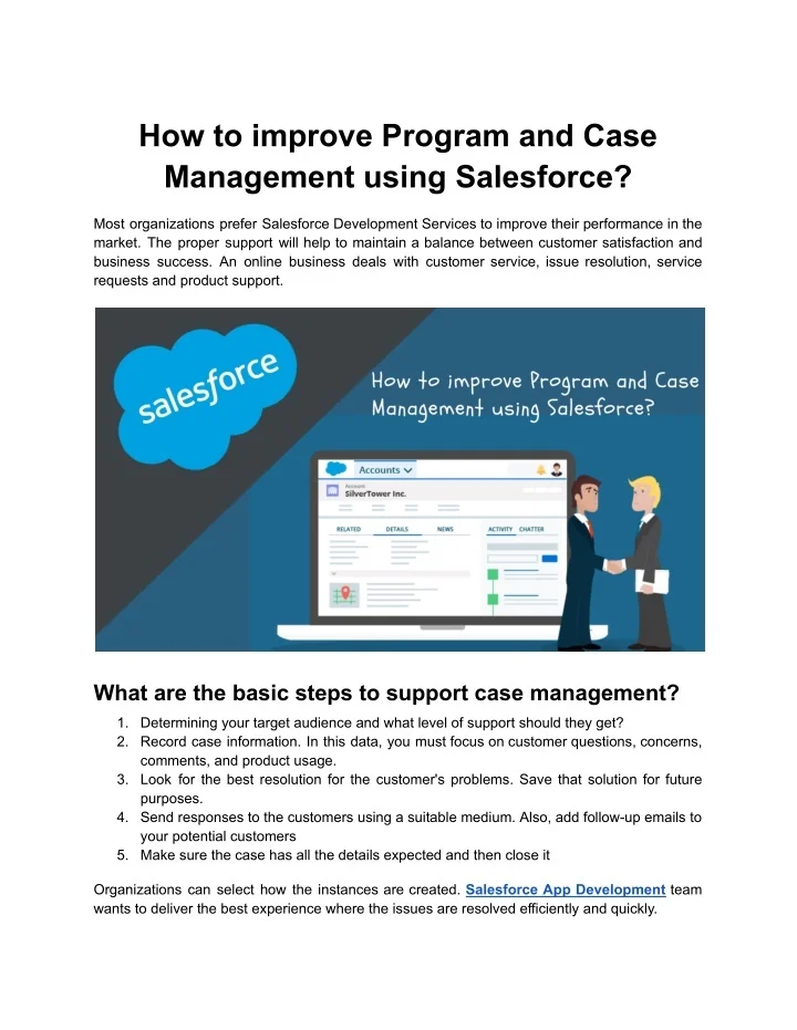 PPT - How to improve Program and Case Management using Salesforce ...