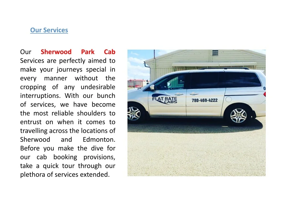 PPT - Sherwood Park Cabs Service In Canada PowerPoint Presentation ...