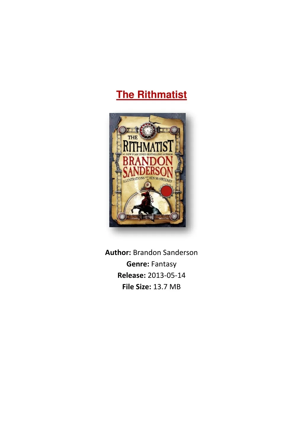 PPT - [PDF] Free Download The Rithmatist By Brandon Sanderson ...