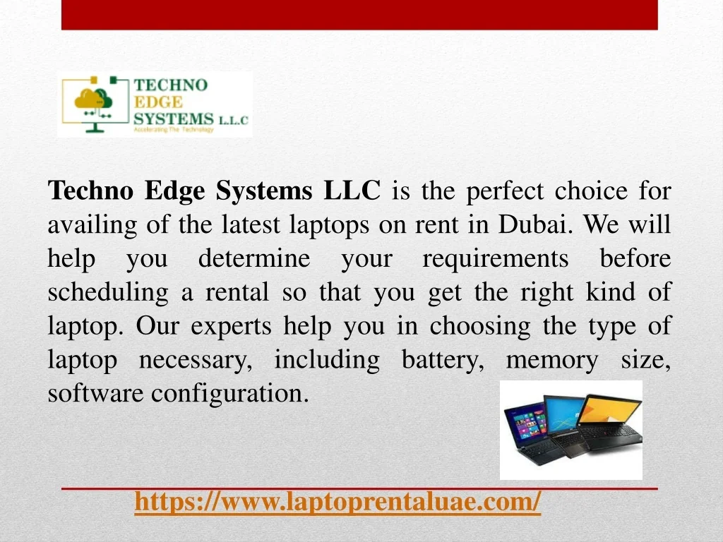 PPT - What are the Four Reasons to Choose for Renting Laptops in Dubai ...