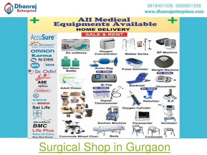PPT - Appropriate Medical Equipment at Dhanraj Enterprises Surgical ...