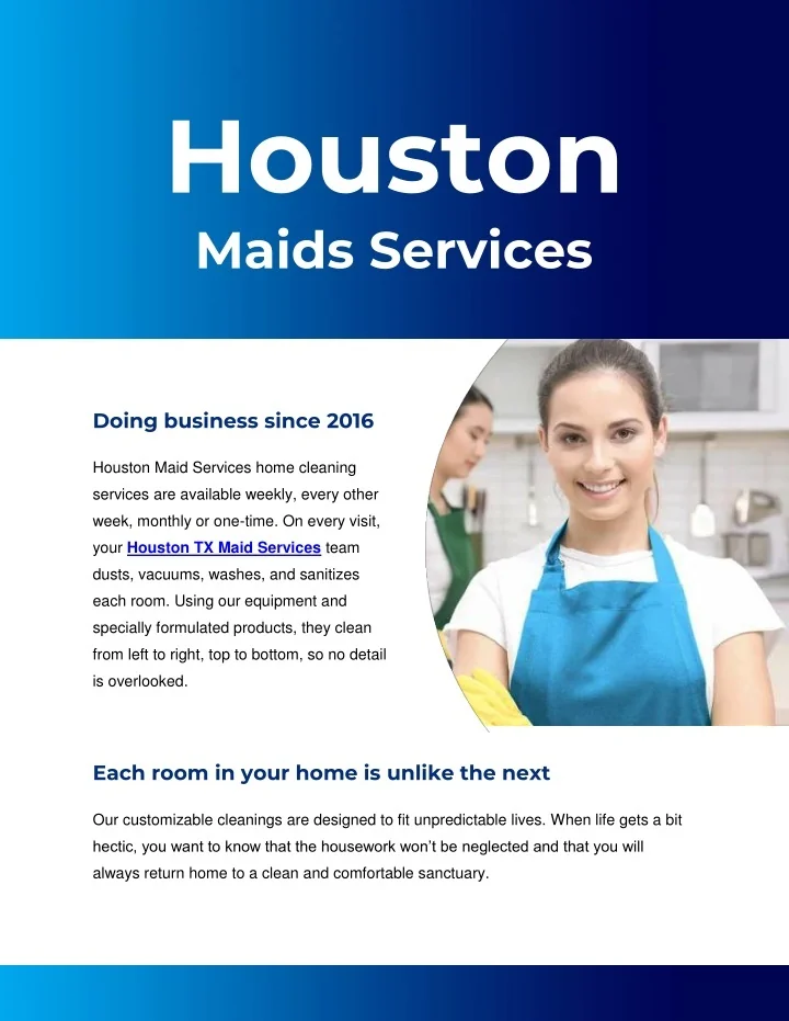 PPT - Katy TX Maid Service | Houston Maids Services PowerPoint ...