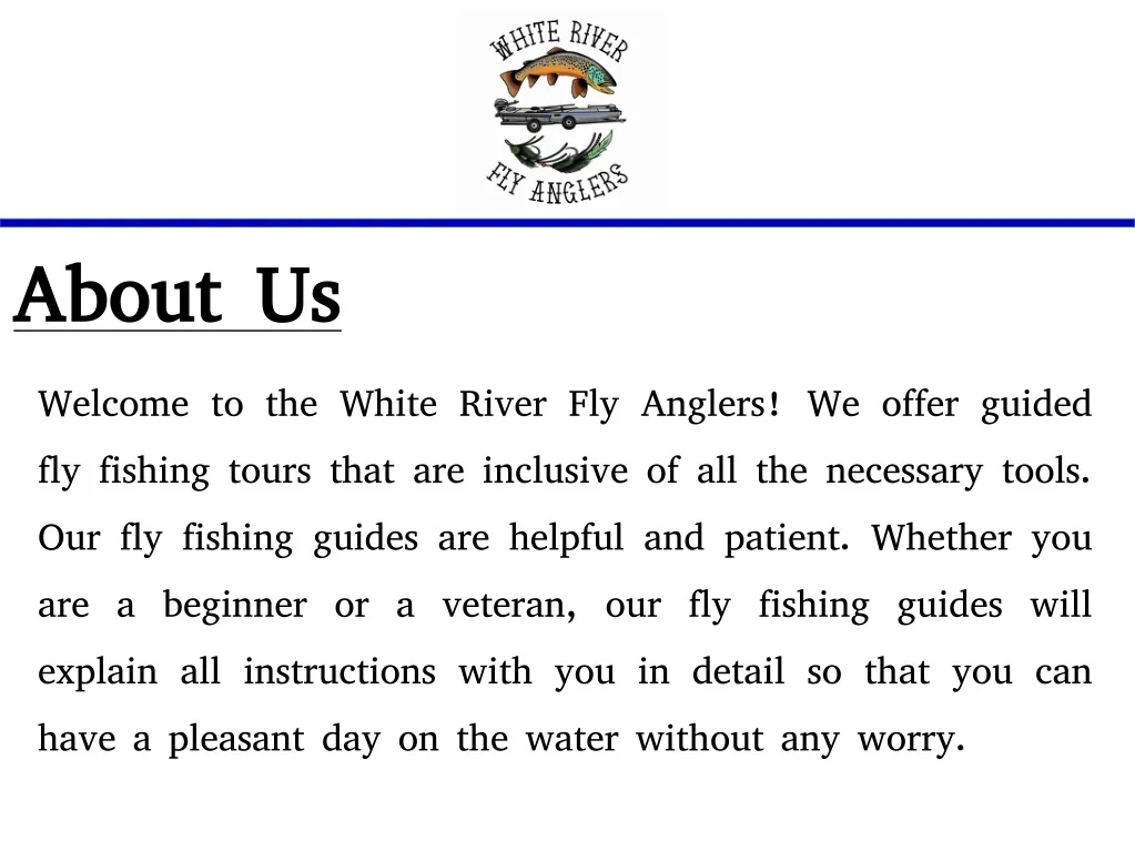 PPT - Fly fishing the white River PowerPoint Presentation, free ...