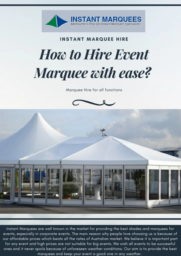 PPT - How to Hire Event Marquee with ease PowerPoint Presentation, free ...