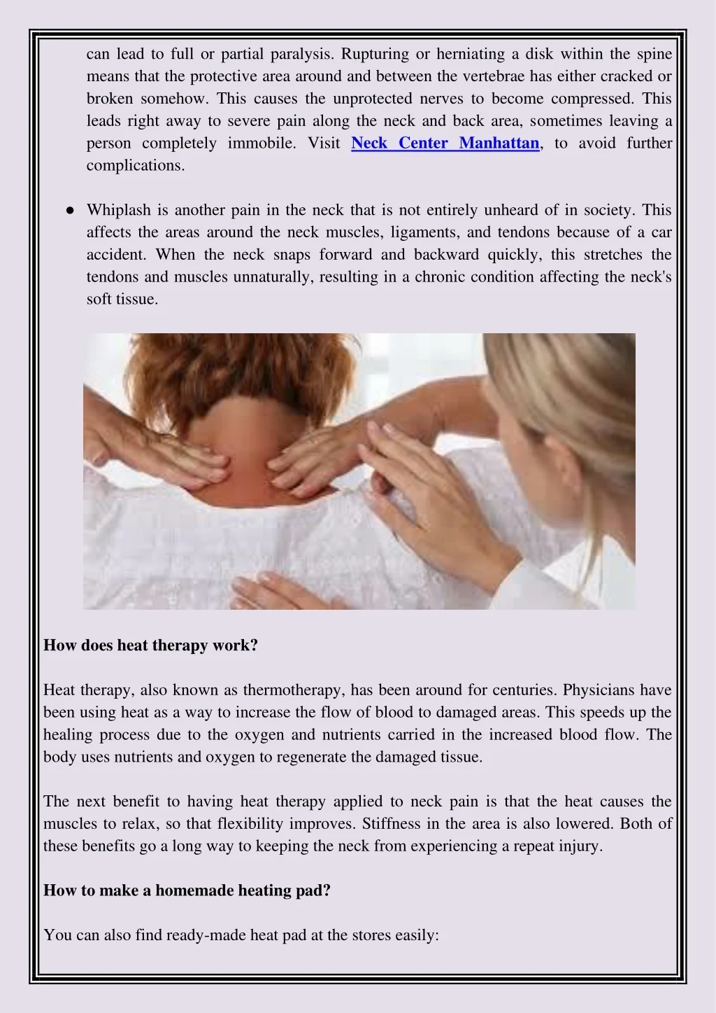 PPT - How To Treat Neck Pain With Heat Pads PowerPoint Presentation ...