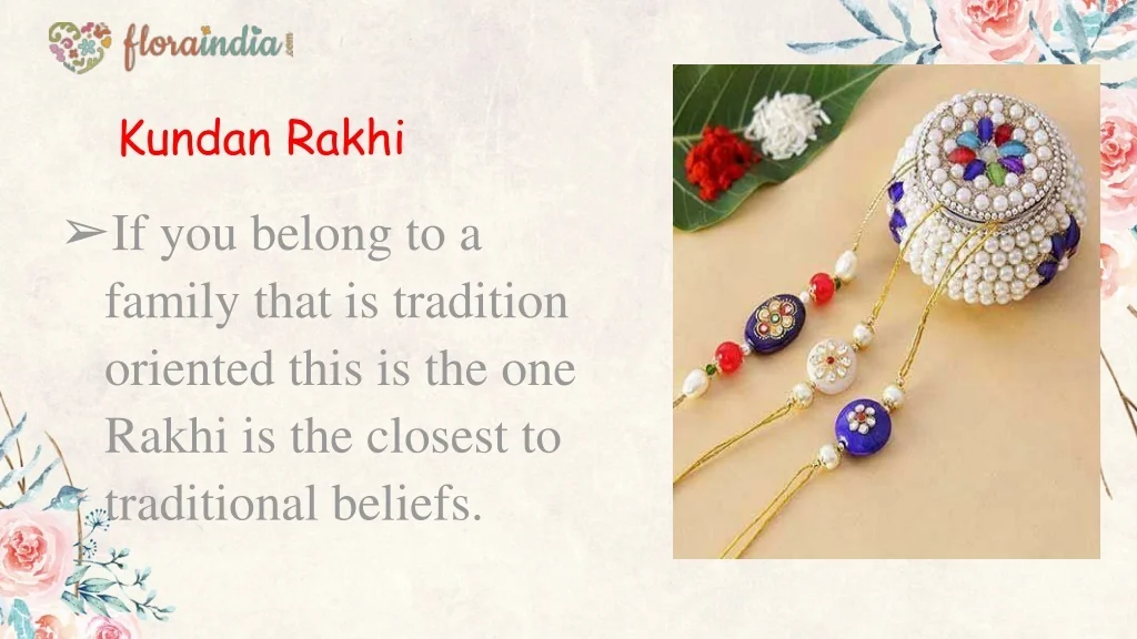PPT - 5 Different types oF Rakhi and their meaning- Floraindia (1 ...