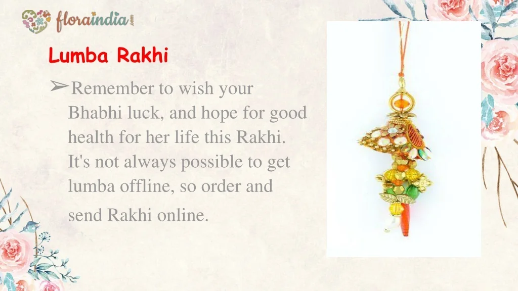 PPT - 5 Different types oF Rakhi and their meaning- Floraindia (1 ...
