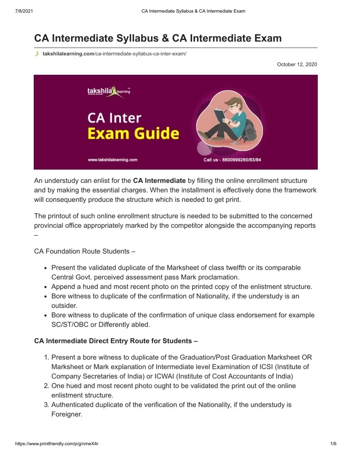 PPT - CA Intermediate Syllabus for November 2021 PDF PowerPoint ...
