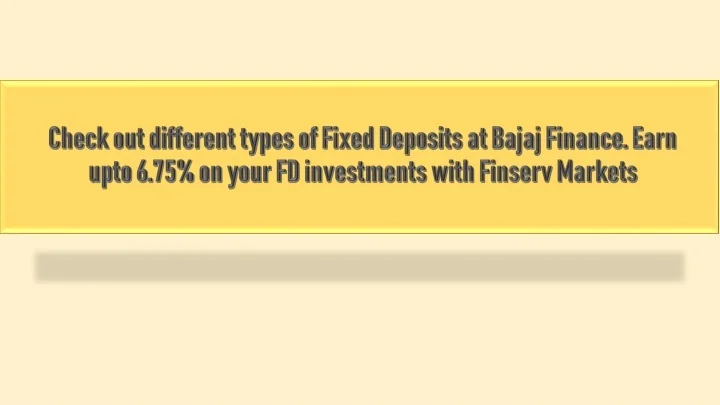 PPT - Types of fixed deposit PowerPoint Presentation, free download ...