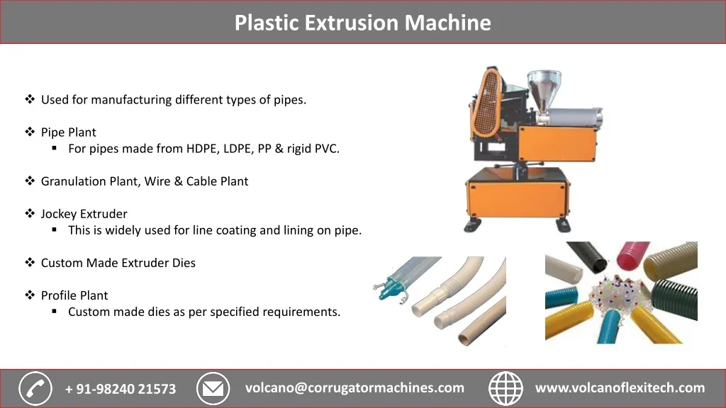 PPT - Plastic Extrusion Machinery PowerPoint Presentation, free ...