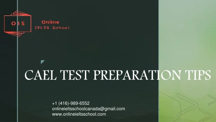 PPT - CAEL TEST PREPARATION TIPS PowerPoint Presentation, free download ...
