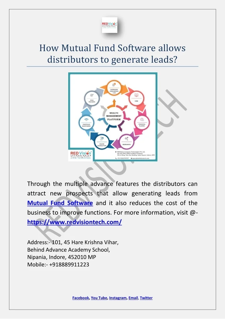 PPT - How Mutual Fund Software allows distributors to generate lead ...