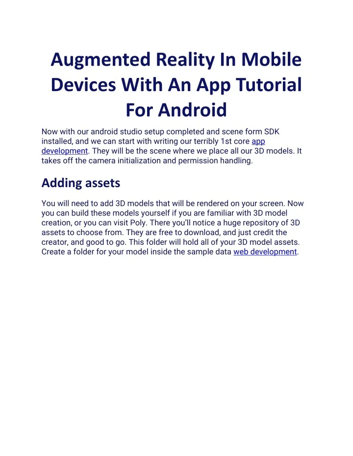 PPT - Augmented Reality In Mobile Devices With An App Tutorial For ...