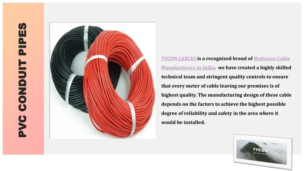 PPT - TYCON CATOP Quality Electric Tape and Submersible Cable and PVC ...