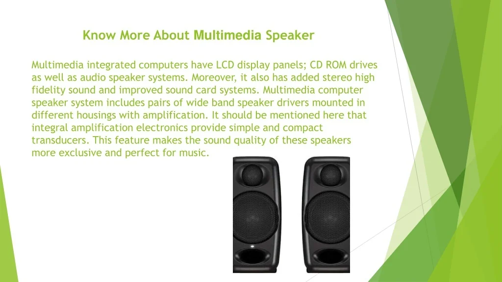 PPT - Best Multimedia Speaker PowerPoint Presentation, free download ...
