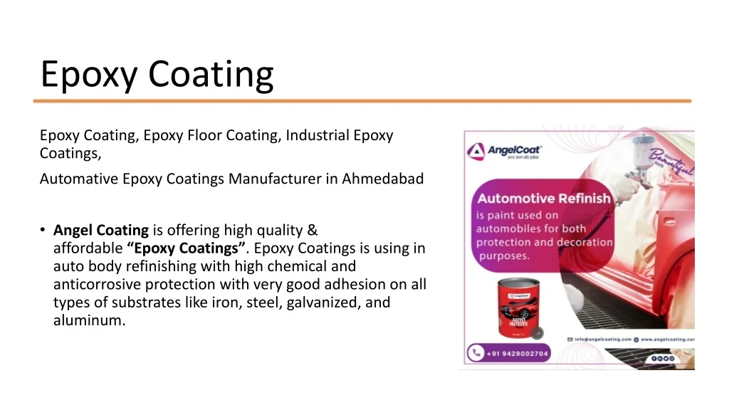 PPT - Epoxy Coating, Epoxy Floor Coating Manufacturer in Ahmedabad PowerPoint Presentation - ID ...
