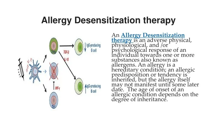 PPT - Allergy Desensitization therapy PowerPoint Presentation, free ...