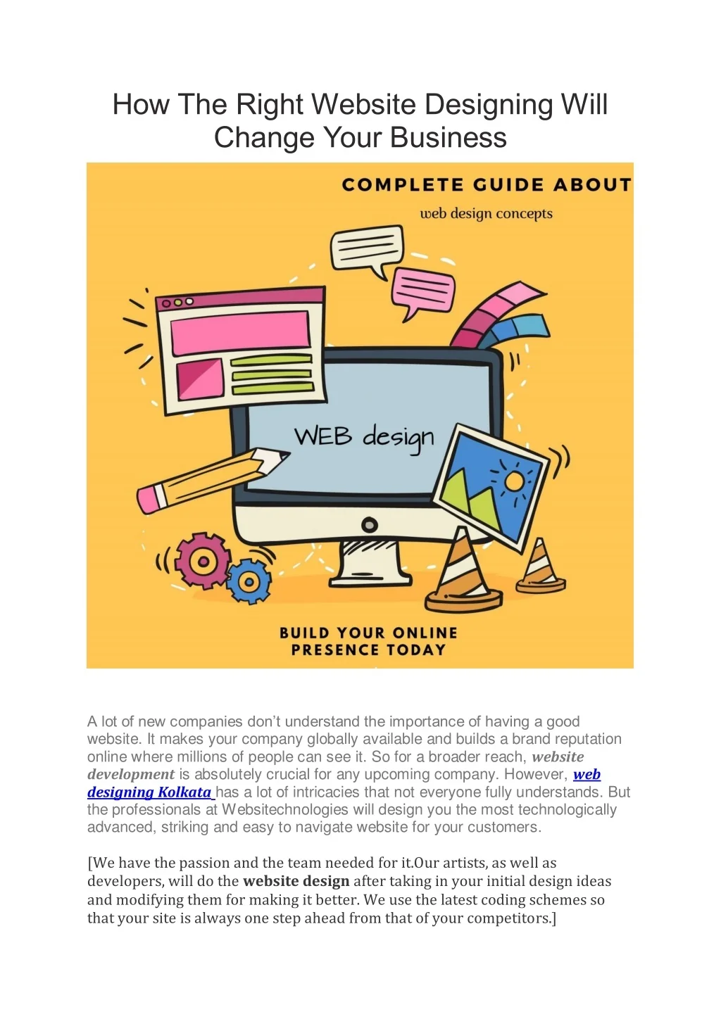 PPT - How The Right Website Designing Will Change Your Business ...