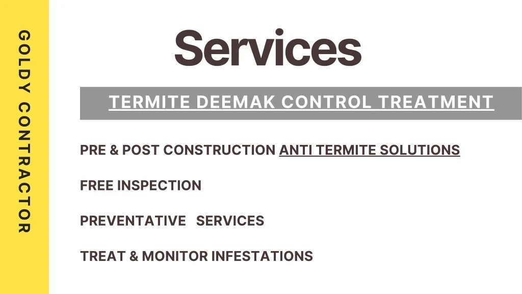PPT - Termite DEEMAK Control Treatment in panchkula & zirakpur ...