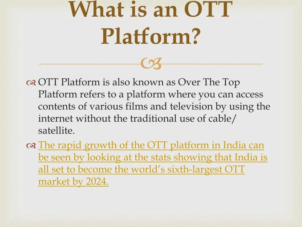 PPT - OTT Platforms Rise in Past Years PowerPoint Presentation, free ...