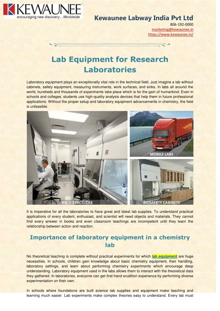 PPT - Lab Equipment for Research Laboratories PowerPoint Presentation ...