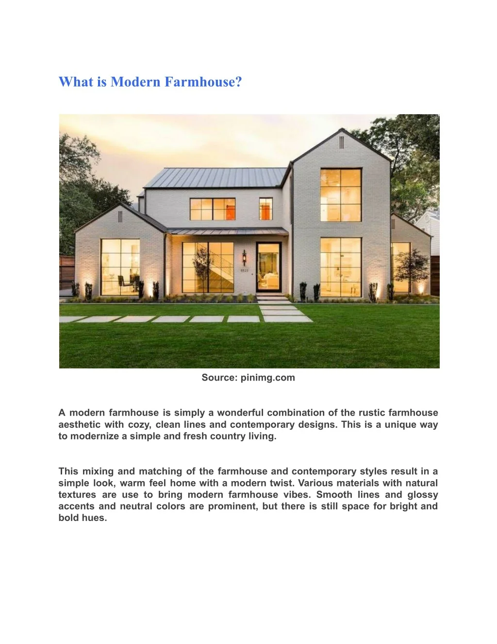 PPT - Top 9 Trendy Modern Farmhouse Exterior Styles in 2021! PowerPoint ...