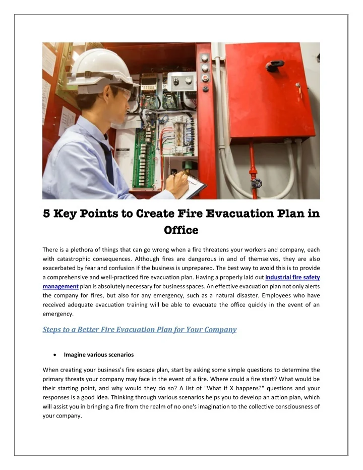 PPT - 5 Key Points to Create Fire Evacuation Plan in Office PowerPoint ...