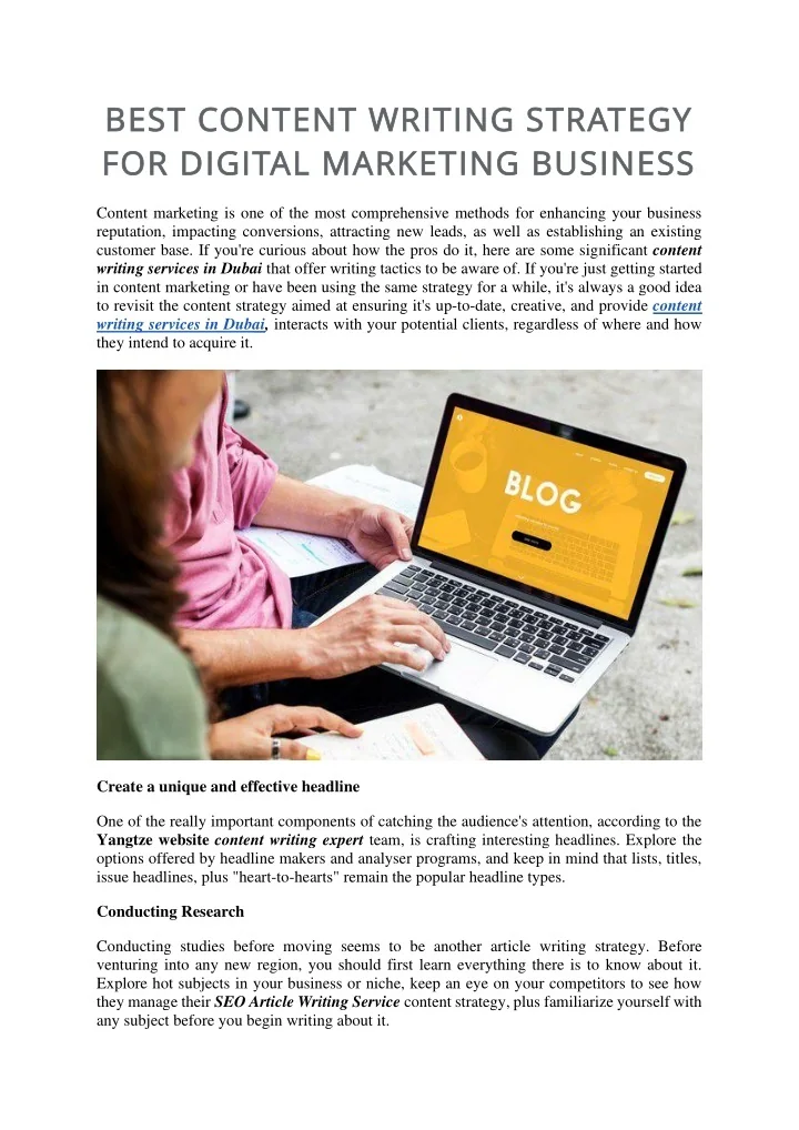 PPT - BEST CONTENT WRITING STRATEGY FOR DIGITAL MARKETING BUSINESS ...