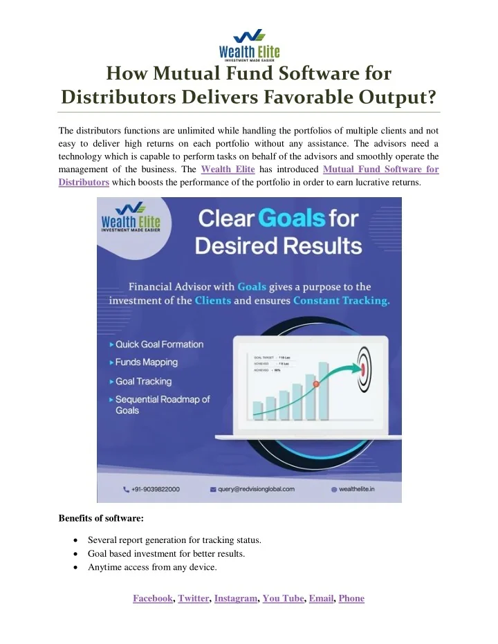PPT - How Mutual Fund Software for Distributors Delivers Favorable ...