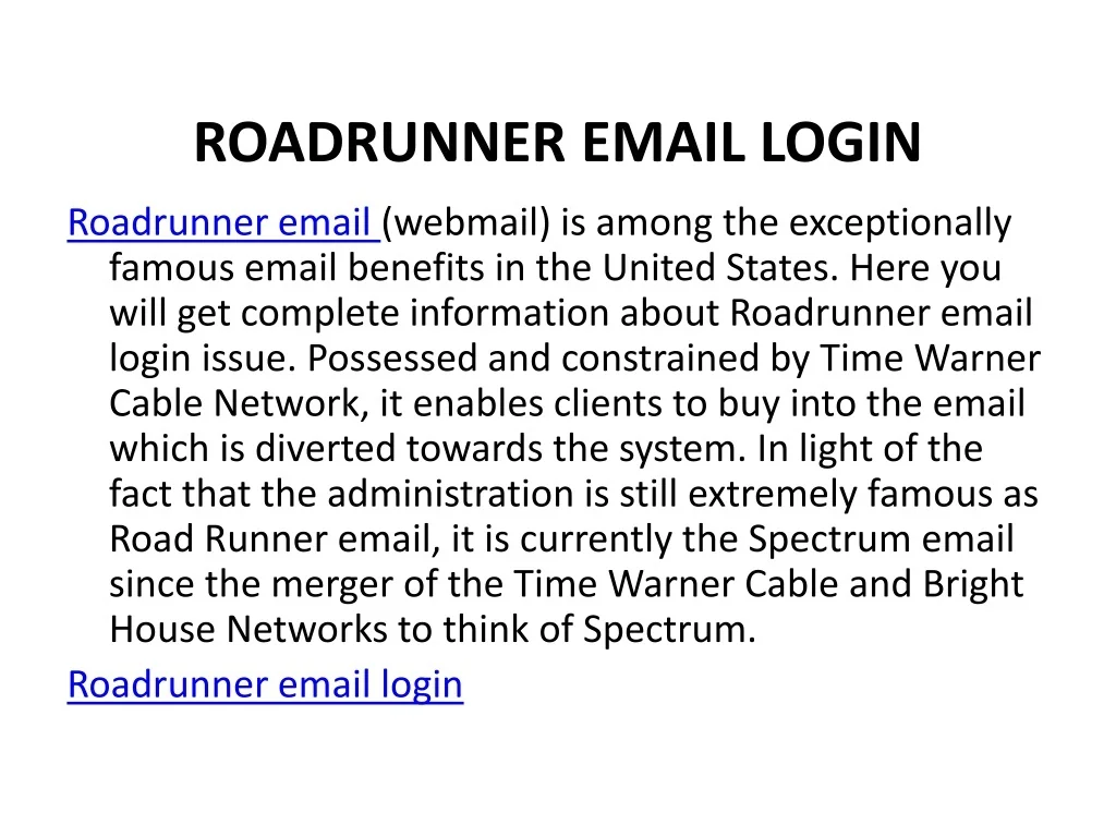 PPT - New MicrosofRoadrunner email logint Office PowerPoint ...