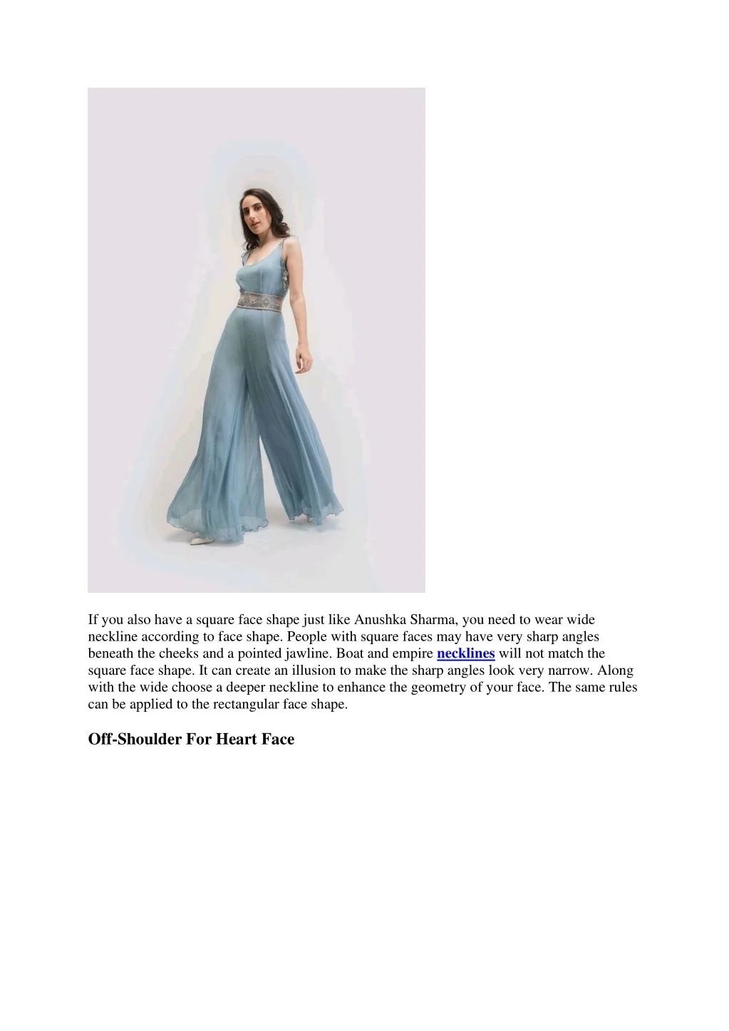 PPT - 6 Perfect Neckline According To Face - PDF PowerPoint ...