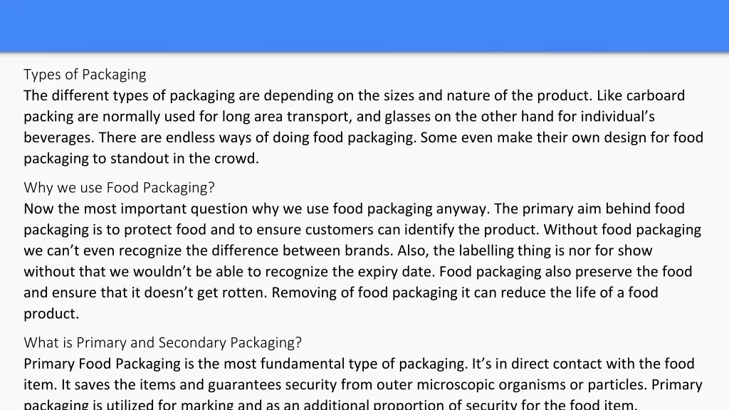 PPT - Importance of Food Packaging of Fruits and Vegetables PowerPoint ...