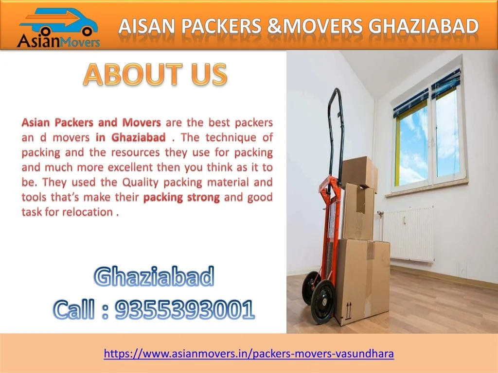 PPT - Packers and Movers in Vaishali, Vasundhara, Sahibabad, Indirapuram PowerPoint Presentation ...